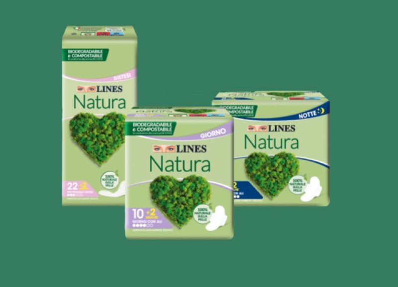 Lines Natura, assorbenti 100% biodegradabili e compostabili ...